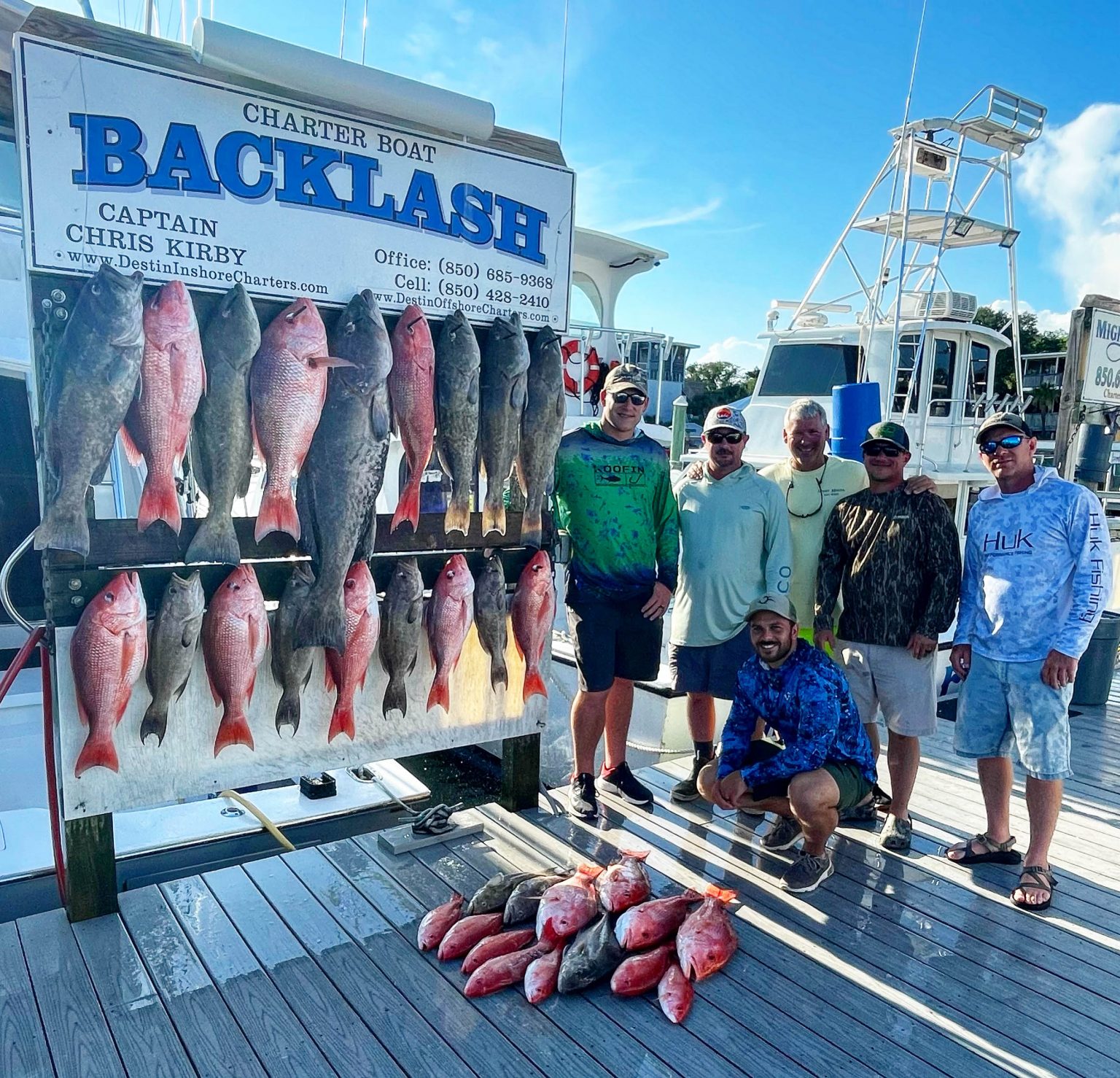 Charter Boat Backlash, Offshore Deep Sea Fishing, Destin, Florida